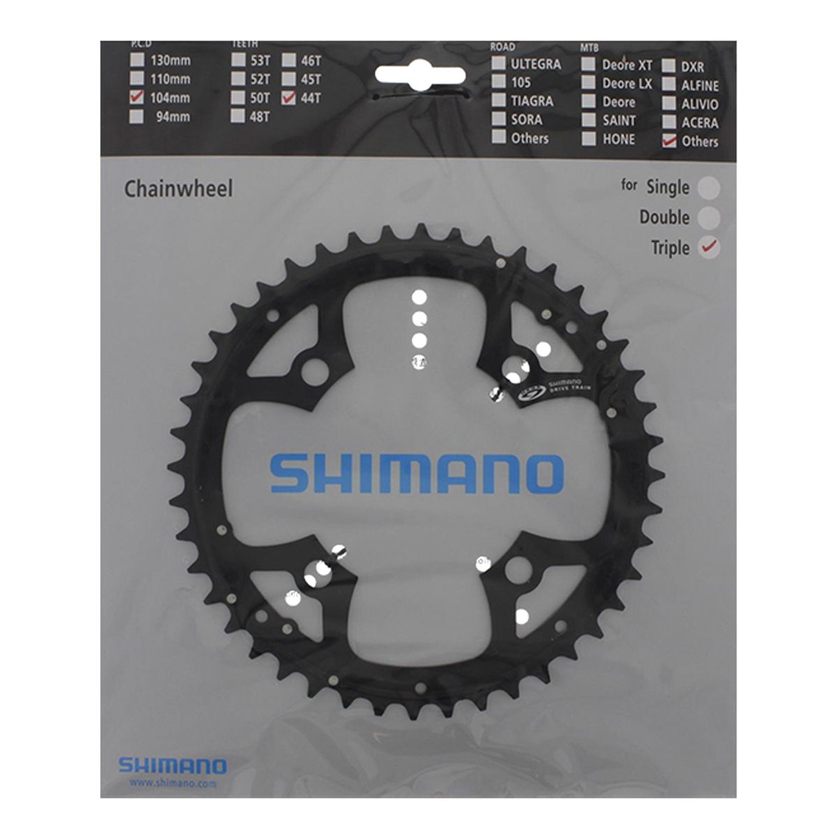 Shimano Kettingblad 44T Deore - Helmut Fietstechniek